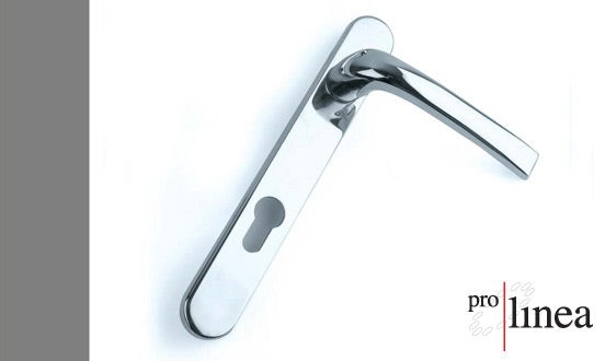 Mila Pro Linea Lever Handle On Plate 92mm Center Euro Profile Top & Bo ...